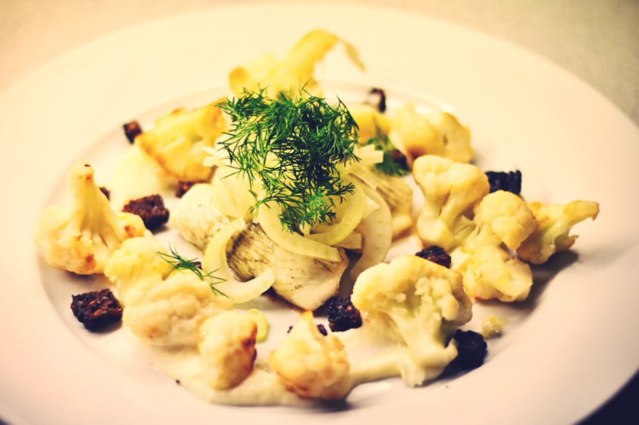 white fish with cauliflower - Emily Salomon